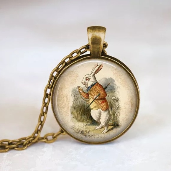 Boutique | Jewelry | Alice In Wonderland White Rabbit Necklace | Poshmark