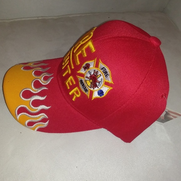 Accessories | Fire Department Flames Ball Cap Fire Fighter | Poshmark