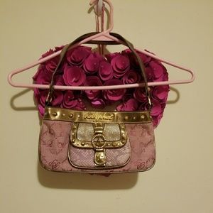 Baby Phat | Bags | Baby Phat Purse Pink Gold W Rhinestones | Poshmark