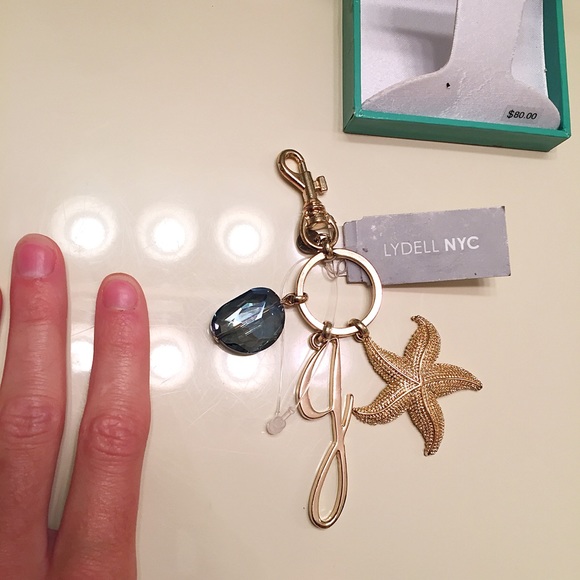 Jewelry | New Swarovski Crystal Starfish Letter J Keychain | Poshmark