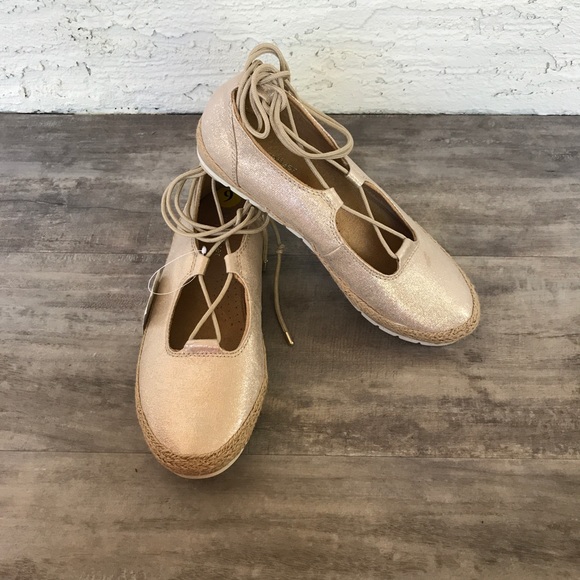 Naturalizer | Shoes | Naturalizer Lace Up Espadrille Ballet Flats Size ...