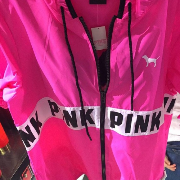PINK Victoria's Secret | Jackets & Coats | Vs Pink Rain Jacket | Poshmark