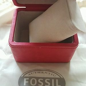 Fossil | Accessories | Fossil Red Watch Box | Poshmark