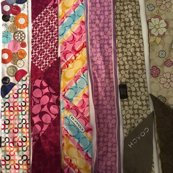 Coach | Accessories | Extensive Coach Silk Scarf Collection | Poshmark