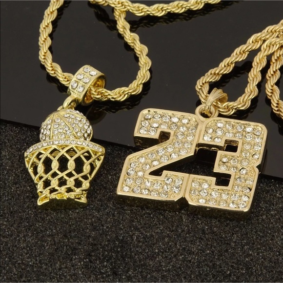 Jewelry | Iced Out Basketball 23 Pendant Chain | Poshmark
