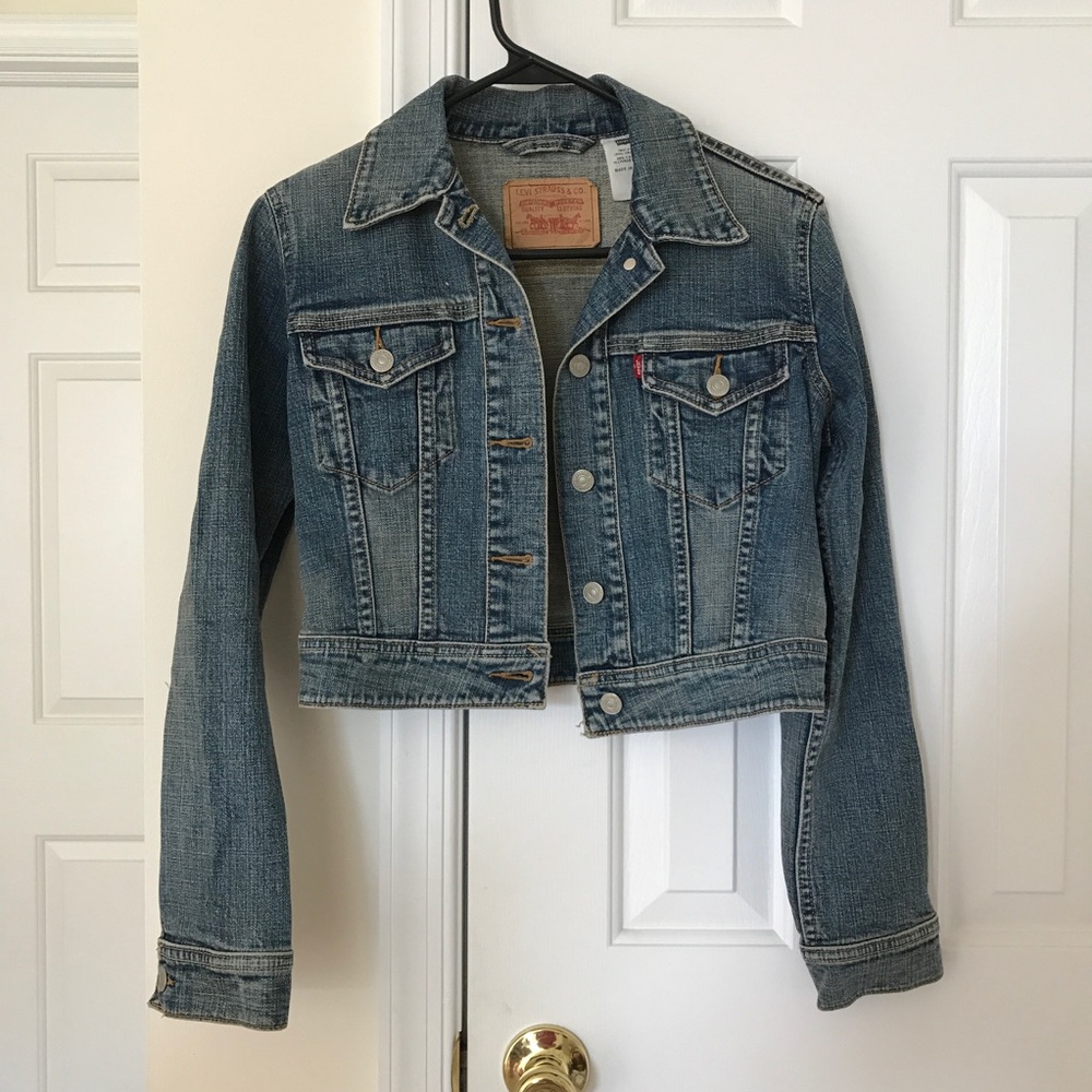 Levi's Cropped Jean Jacket - Gem