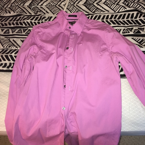 Express | Shirts | Pink Mens Express Dress Shirt Modern Fit | Poshmark