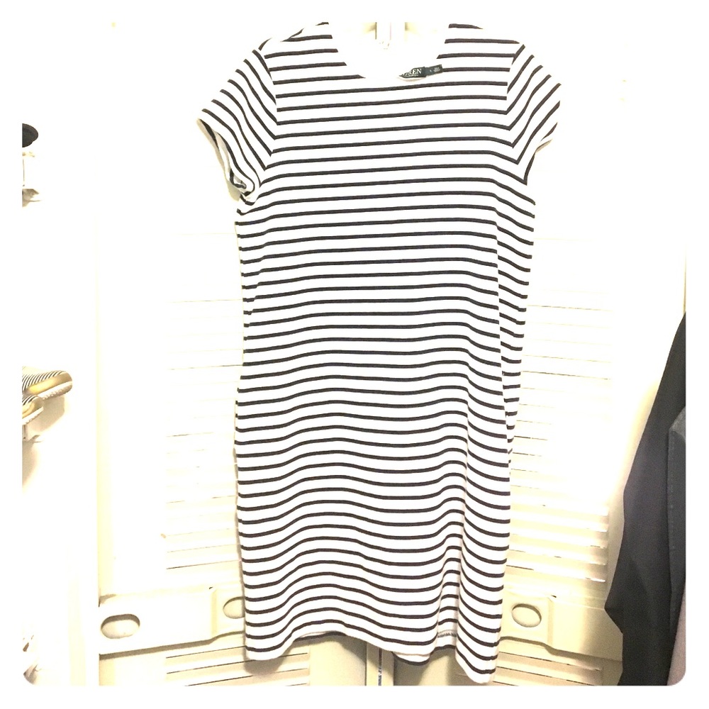 Ralph Lauren - Preppy White And Navy Dress - Gem