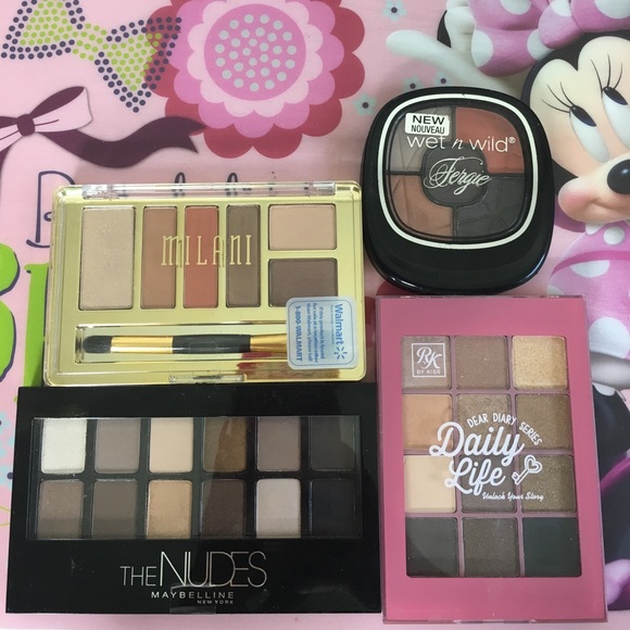 Milani | Makeup | All 4 Mini Eyeshadow Palettes Bundle | Poshmark