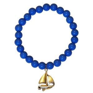HANDMADE | Jewelry | Nautical Sailboat Beaded Bracelet | Poshmark