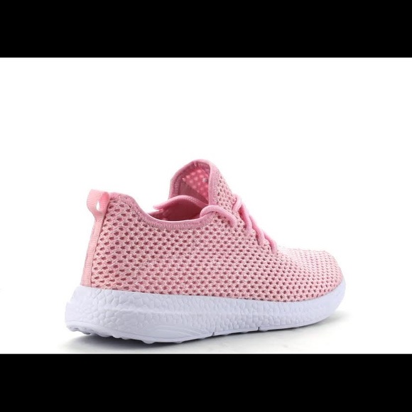 boutique | Shoes | Ladies Athletic Slip On Mesh Sneakers Pink | Poshmark