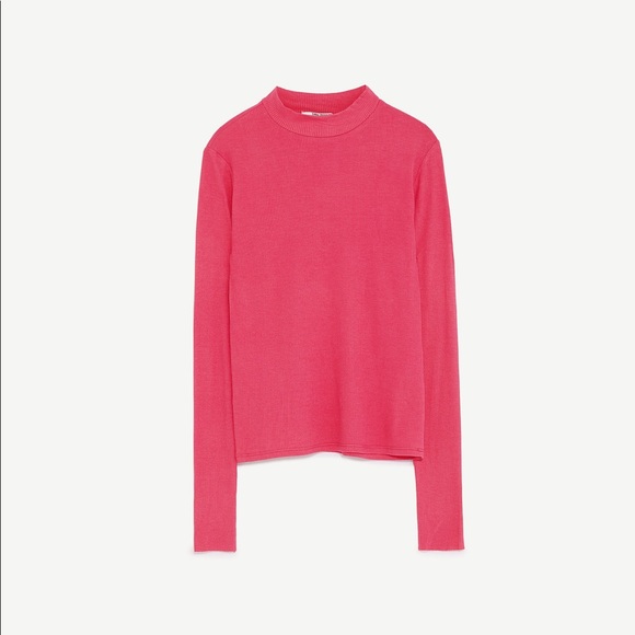 Zara | Tops | Zara Pink Ribbed Top | Poshmark