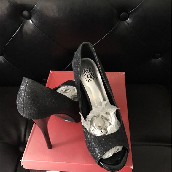 Speed Limit 98 | Shoes | Speed Limit High Heels Gold Glitterblack ...
