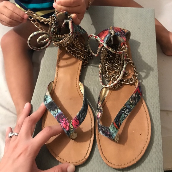 Bakers | Shoes | Bakers Colorful Chain Sandals | Poshmark