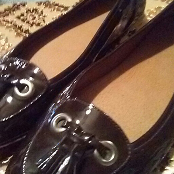 Alex Marie | Shoes | New Alex Marie Brown Patent Leather Tassel Loafers ...