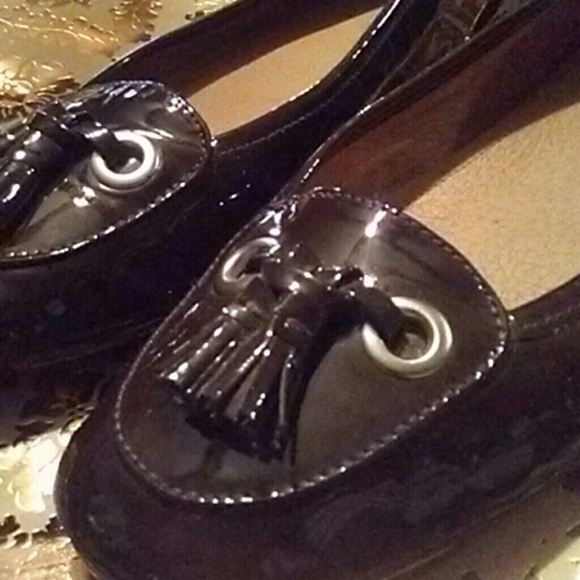 Alex Marie | Shoes | New Alex Marie Brown Patent Leather Tassel Loafers ...