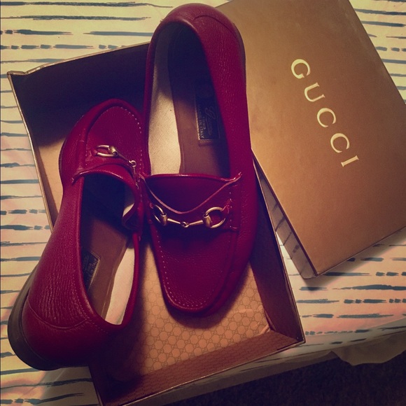 Gucci | Shoes | Burgundy Gucci Loafers | Poshmark