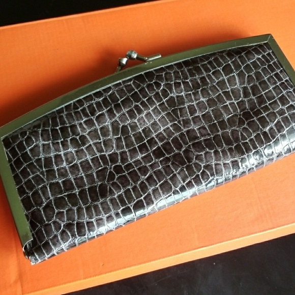 Bags | Croc Skin Wallet | Poshmark
