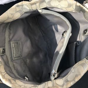 Coach | Bags | Signature Grey Coach Purse Matching Wallet | Poshmark