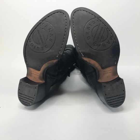 Manas Design | Shoes | Manas Design Leather Moto Boots | Poshmark