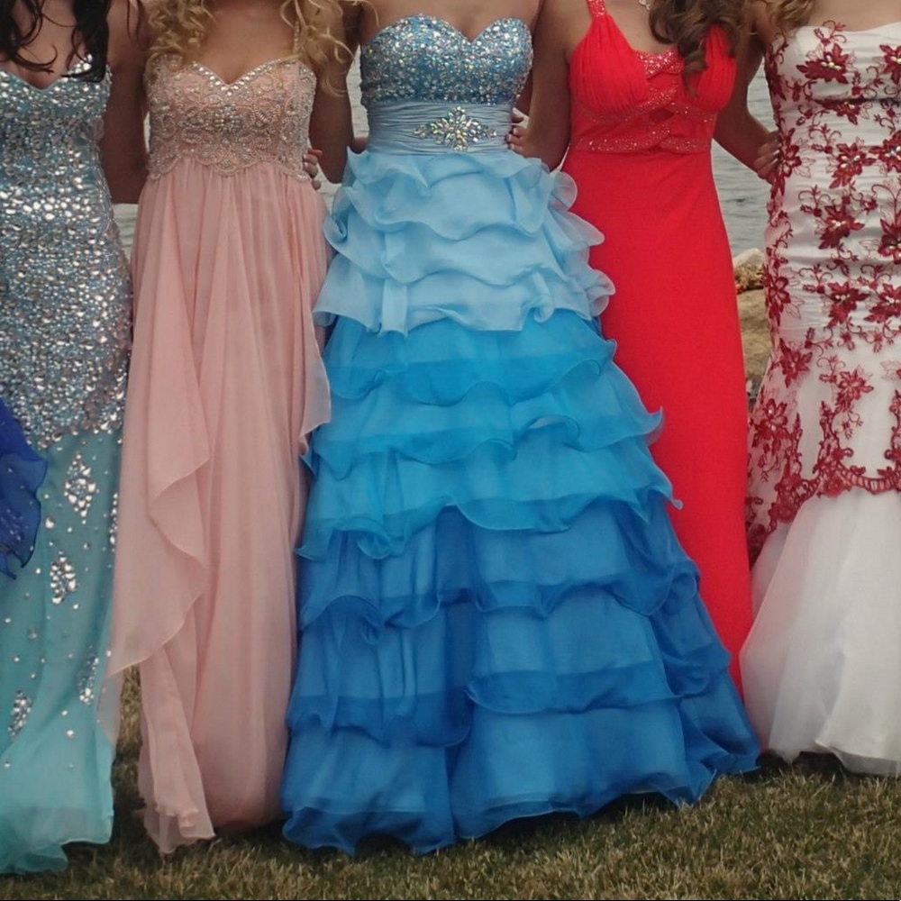 Gorgeous Blue Party Time Prom Dress - Gem