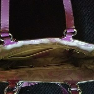 Coach | Bags | Purple Classic C Print Coach Purse | Poshmark