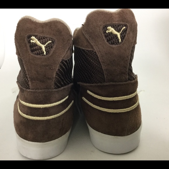 Puma | Shoes | Puma Mens 9 Brown Suede High Top Sneaker | Poshmark