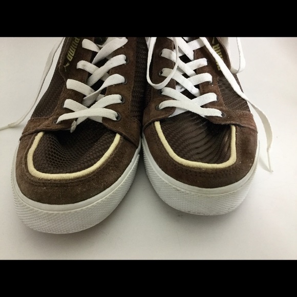 Puma | Shoes | Puma Mens 9 Brown Suede High Top Sneaker | Poshmark