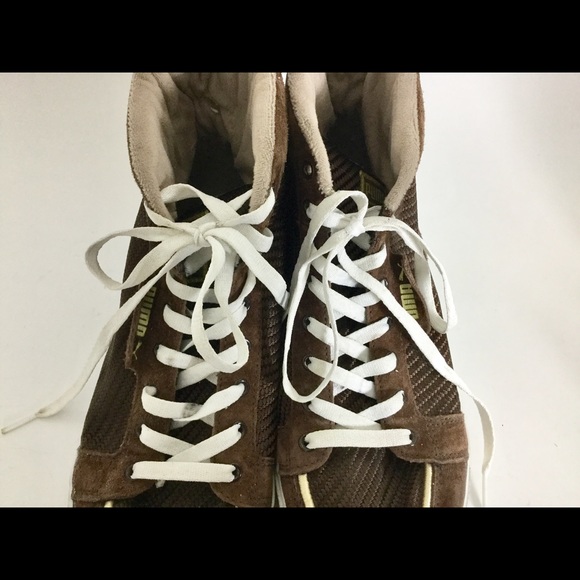 Puma | Shoes | Puma Mens 9 Brown Suede High Top Sneaker | Poshmark