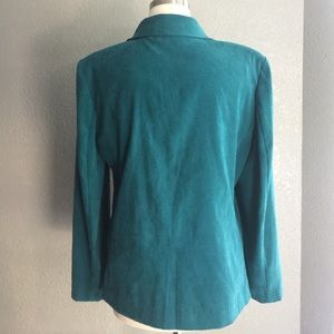 jm collections | Jackets & Coats | Jm Collection Faux Suede Blazer Sz2 ...
