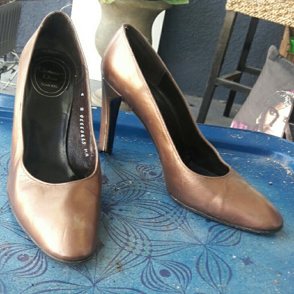 Dior | Shoes | Dior Vintage Copper Color Heels | Poshmark