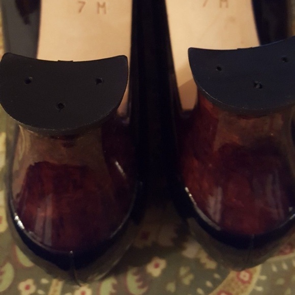 Ramon Tenza | Shoes | Red By Ramon Tenza 7 Black Patent Leather Heels ...