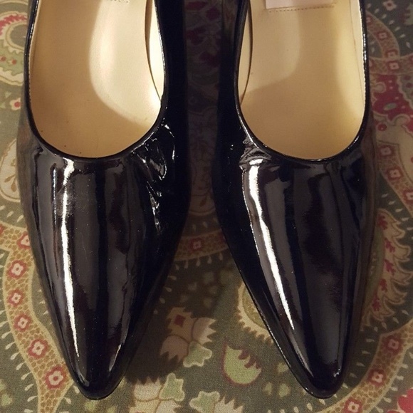 Ramon Tenza | Shoes | Red By Ramon Tenza 7 Black Patent Leather Heels ...