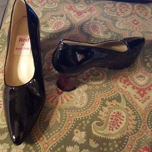 Ramon Tenza | Shoes | Red By Ramon Tenza 7 Black Patent Leather Heels ...