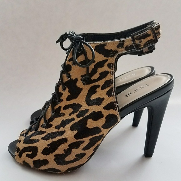 Bar III | Shoes | Bar Iii Leopard Slingback Open Toe Heels | Poshmark