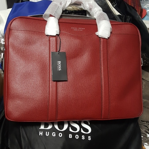 Hugo Boss | Bags | Hugo Boss Signature Calfskin Briefcase | Poshmark