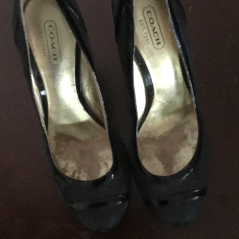 Authentic Coach Kerry Anne Wedge Pump Heels - Gem