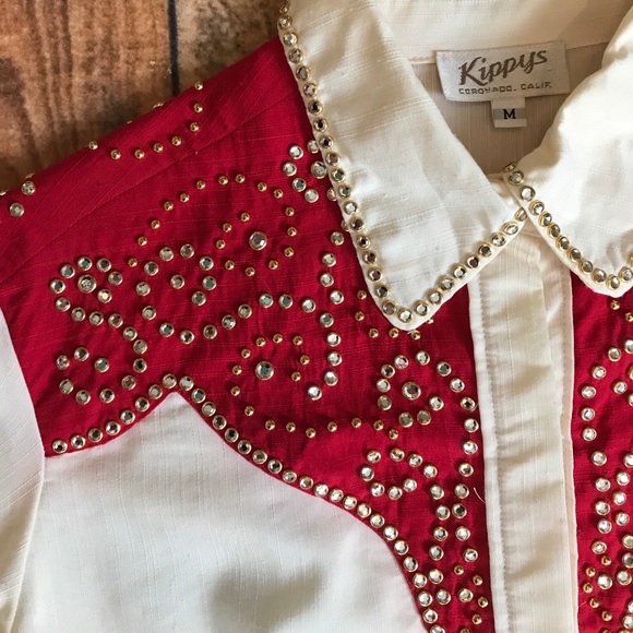 Kippys | Tops | Kippys Vintage Embellished Western Shirt | Poshmark