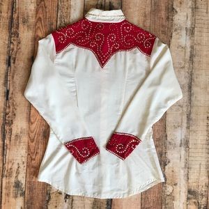 Kippys | Tops | Kippys Vintage Embellished Western Shirt | Poshmark
