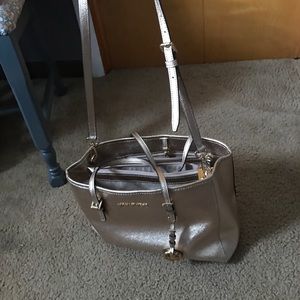 Michael Kors | Bags | Michael Kors Gold Sparkle Handbag | Poshmark