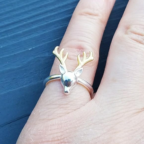 Jewelry | Deer Head Ring Boho Chic Ring | Poshmark