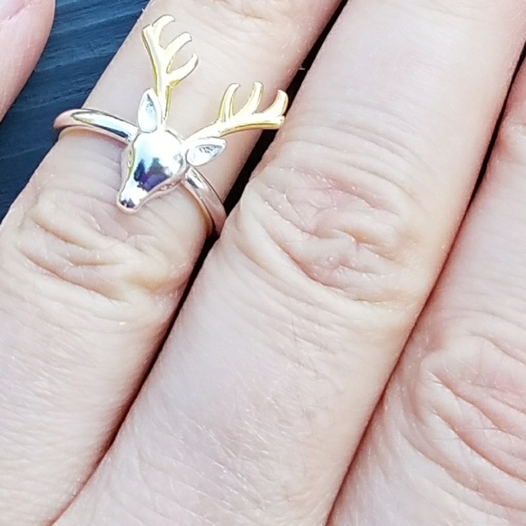 Jewelry | Deer Head Ring Boho Chic Ring | Poshmark