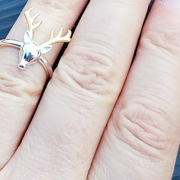 Jewelry | Deer Head Ring Boho Chic Ring | Poshmark