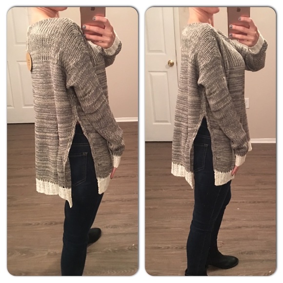 Sweaters | 2 For 25hpcozy Split Sides Crochet Knit Sweater | Poshmark