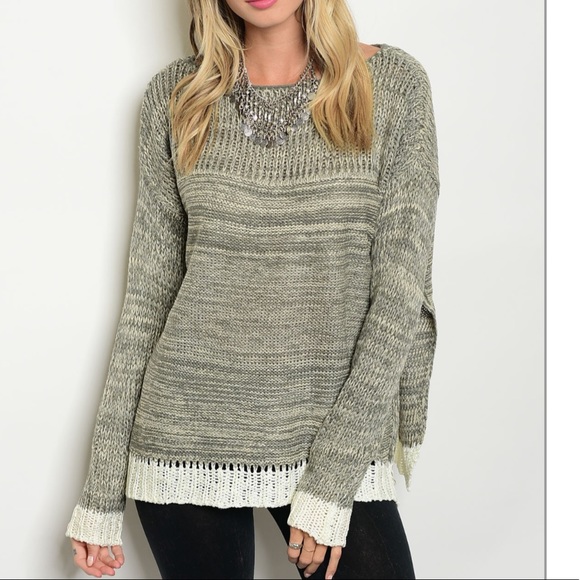 Sweaters | 2 For 25hpcozy Split Sides Crochet Knit Sweater | Poshmark