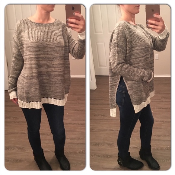 Sweaters | 2 For 25hpcozy Split Sides Crochet Knit Sweater | Poshmark