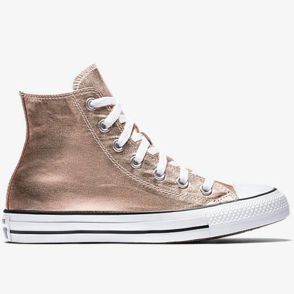 Converse | Shoes | Hp Nwt Converse Chuck Taylor Metallic Rose Gold ...