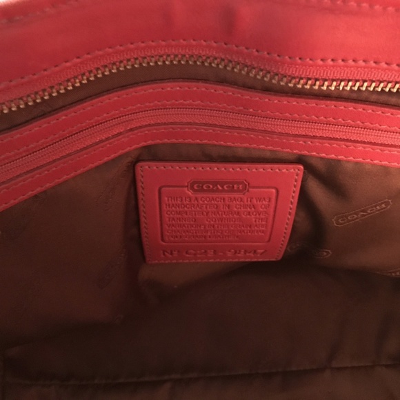 Coach | Bags | Coach Red Leather Tote | Poshmark