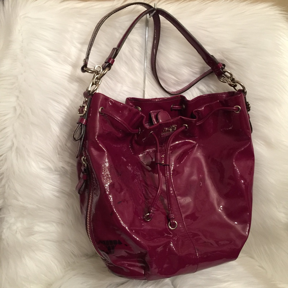 Coach Madison Marielle Patent Leather Berry 17745 - Gem