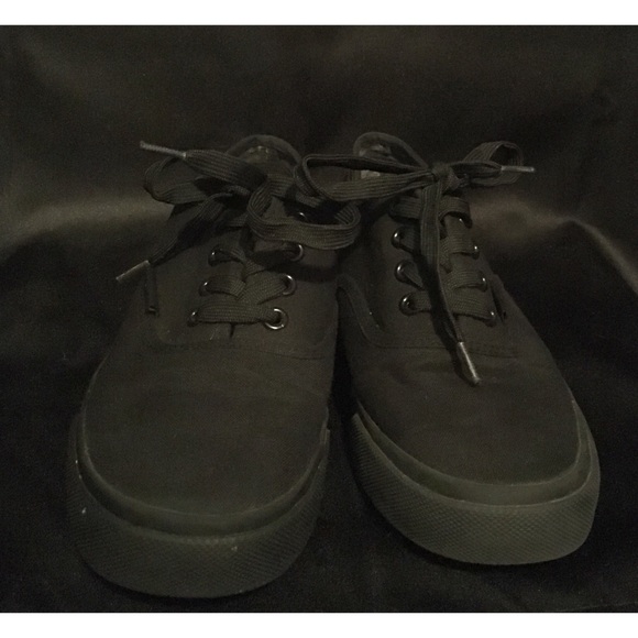 Punkrose | Shoes | All Black Lightning Bolt Punkrose Sneakers | Poshmark